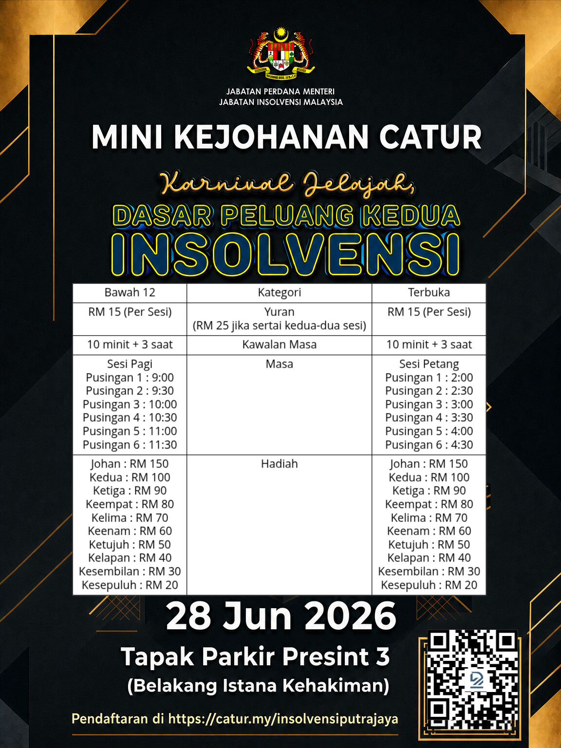 Mini Kejohanan Catur Sempena Karnival Jelajah Dasar Peluang Kedua ...